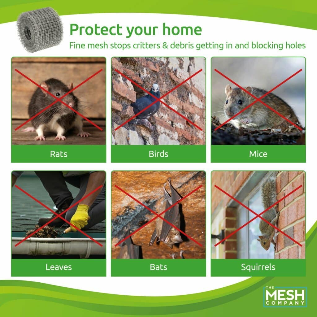 RatMesh | Rat Proof Wire Mesh (1/4" Galvanised Welded Mesh) - The Mesh ...