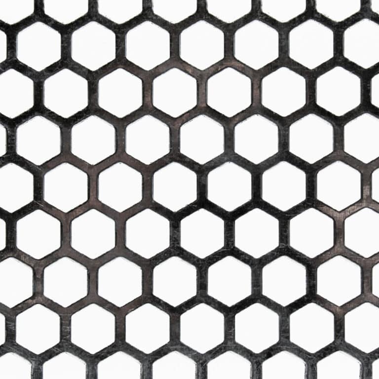 11mm Galvanised Steel Hexagonal Perforated Mesh Metal Sheet - 14mm ...