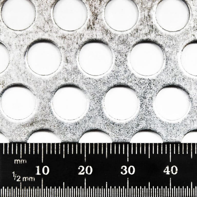 8mm Round Hole Galvanised Steel Perforated Metal Mesh Grid Panel - 12mm ...