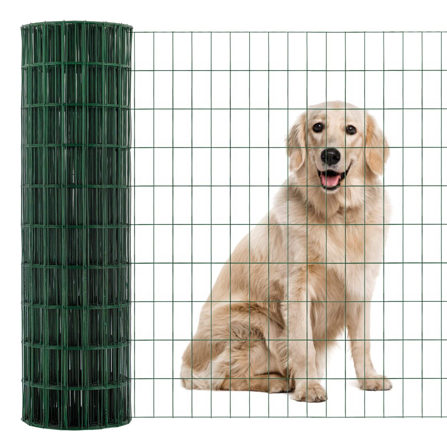 Galvanised PVC Coated Welded Green Fencing Garden and Animal Mesh - The ...