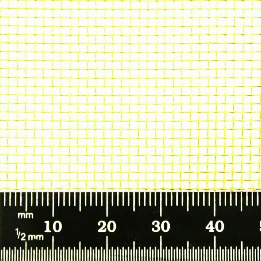 1.21mm Hole Brass Coarse Wire Mesh For Sieves - 0.375mm Wire - 16 LPI ...