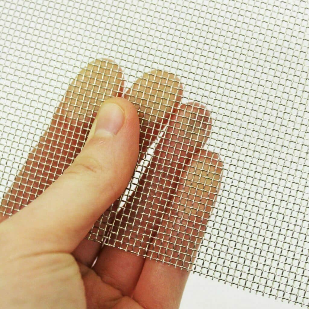 1.57mm Hole 316 Stainless Steel Insect Mesh - 0.24mm Wire - 14 LPI ...