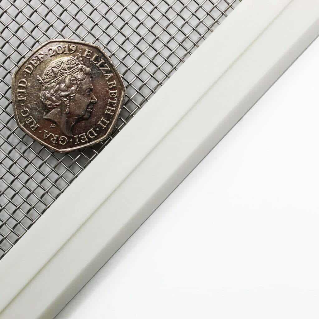 White Frame Vent Mesh Air Brick Cover Rodent Deterrent - The Mesh Company