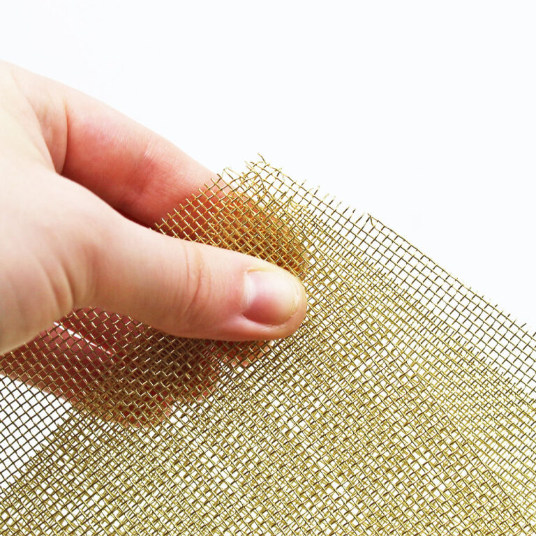 Woven Pure Brass Wire Mesh | 16 Mesh / 1.21mm Aperture - The Mesh Company