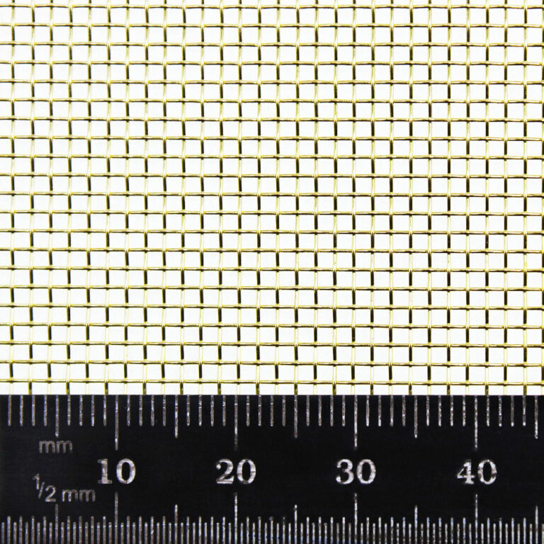 Woven Pure Brass Wire Mesh | 16 Mesh / 1.21mm Aperture - The Mesh Company