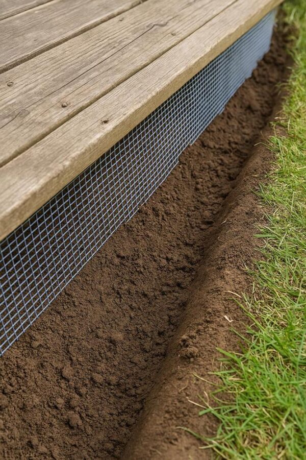 Installing Pest Proof Mesh Under Decking to Keep Pests Out - The Mesh ...
