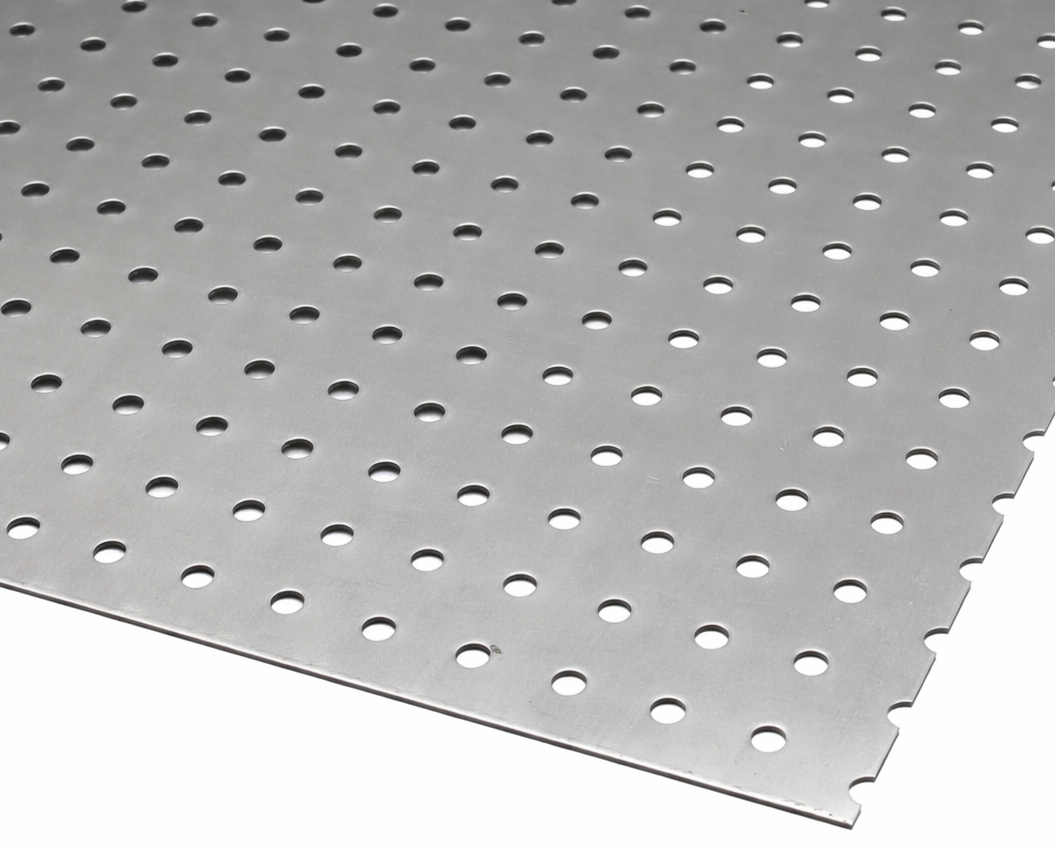 4.5mm Round Hole Perforated Mild Steel Sheet Metal - 15mm Pitch x 1.5mm ...